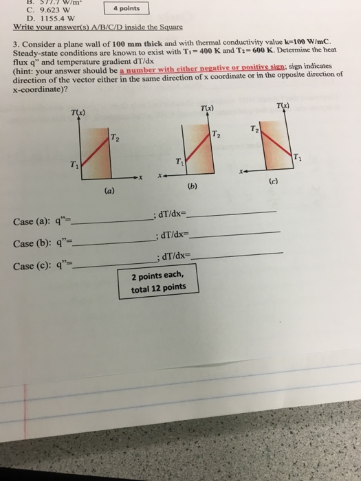 Solved Consider a plane wall of 100 mm thick and with | Chegg.com