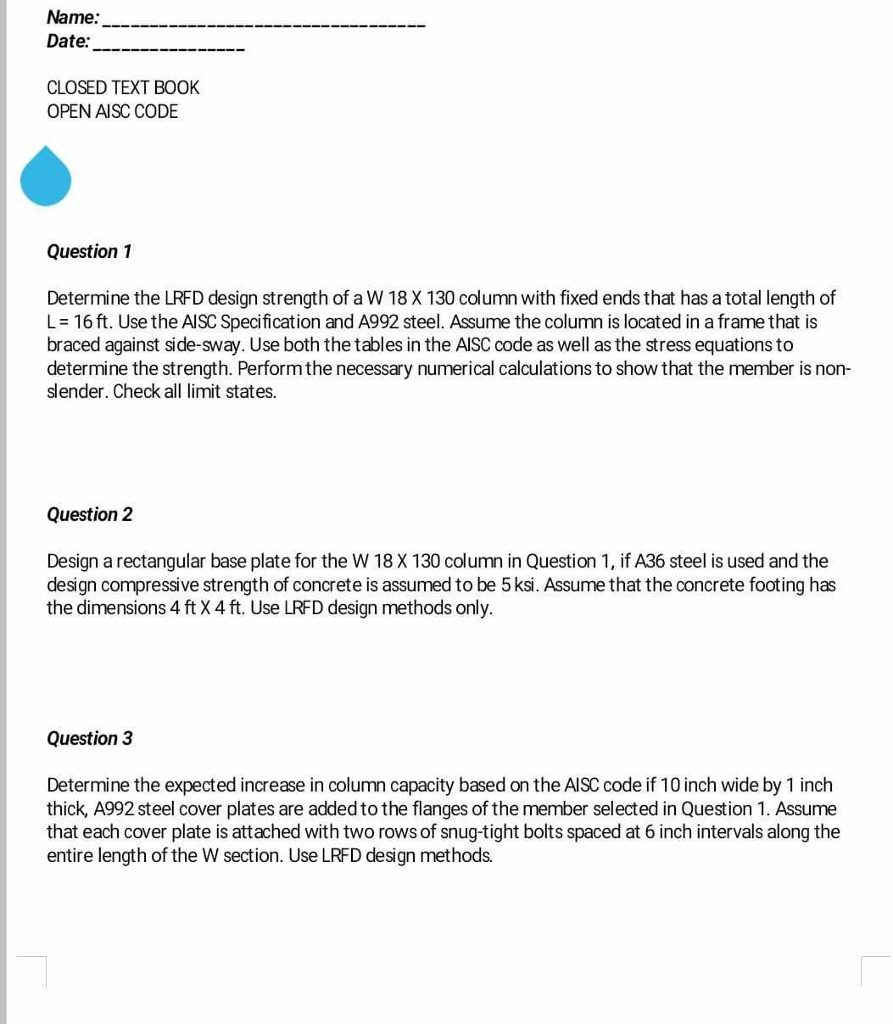 Solved Determine The LRFD Design Strength Of A W18 Times 130 Chegg solved-determine-the-lrfd-design-strength-of-a-w18-times-130-chegg
