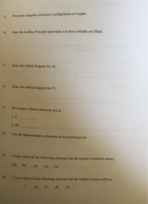 Solved Write the complete electronic configuration of | Chegg.com