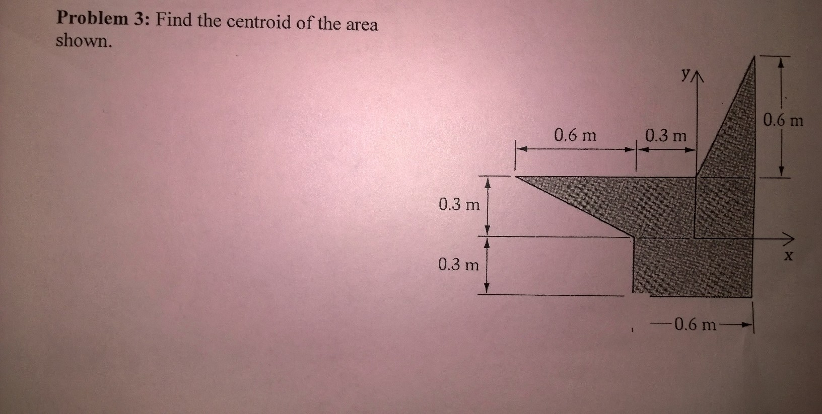 Solved Find the centroid of the area shown. | Chegg.com