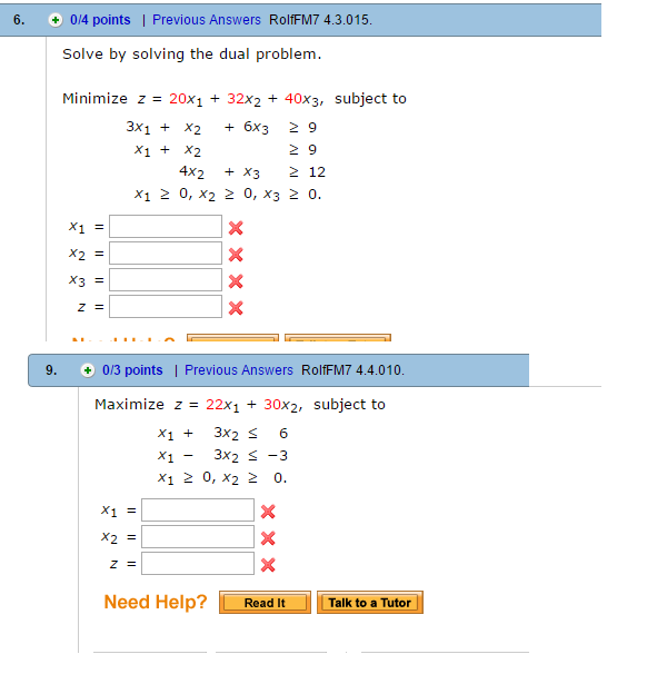 Solved Solve by solving the dual problem. Minimize z = | Chegg.com