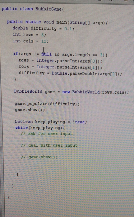 Bubble, bubble world and bubble game is given. | Chegg.com