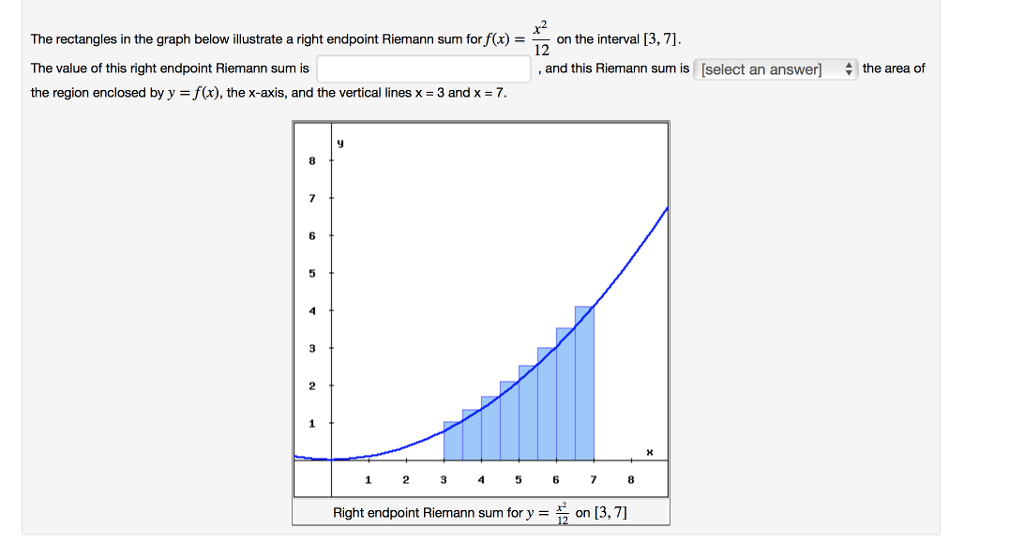 Solved ( The value of this left endpoint Riemann sum is the | Chegg.com