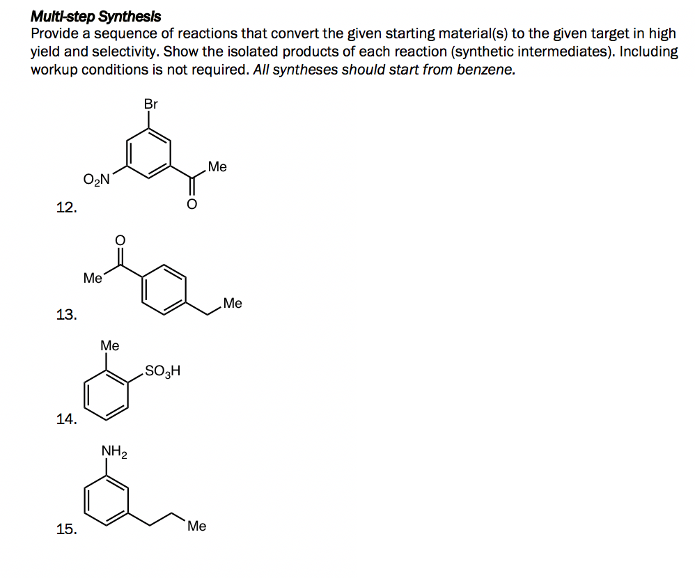 Solved Mult-step Synthesks Provide a sequence of reactions | Chegg.com