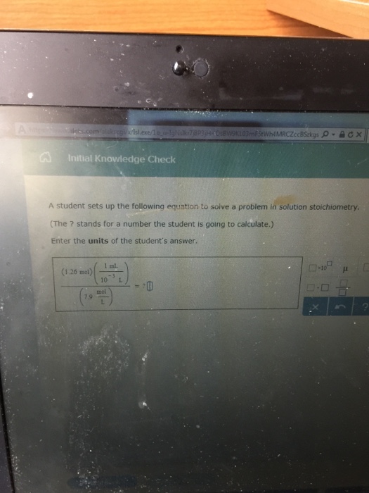 Solved A student sets up the following equation to solve a | Chegg.com