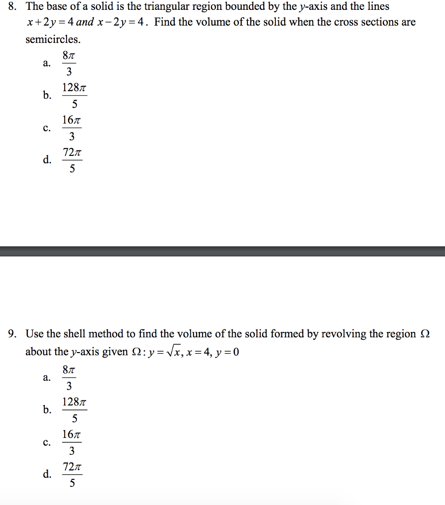 Solved The base of a solid is the triangular region bounded | Chegg.com