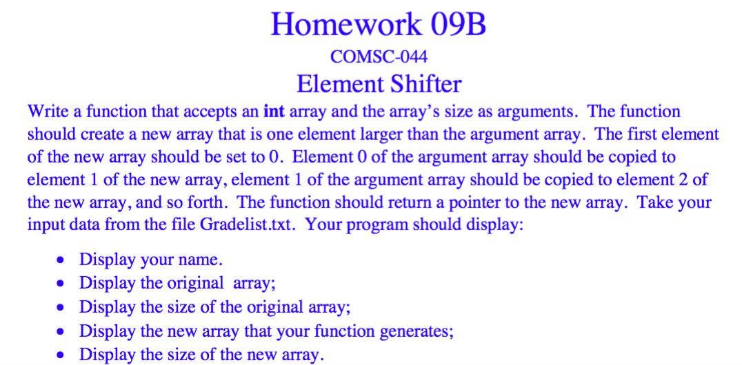 Solved Homework 09a Comsc 044 Array Expander Write A 