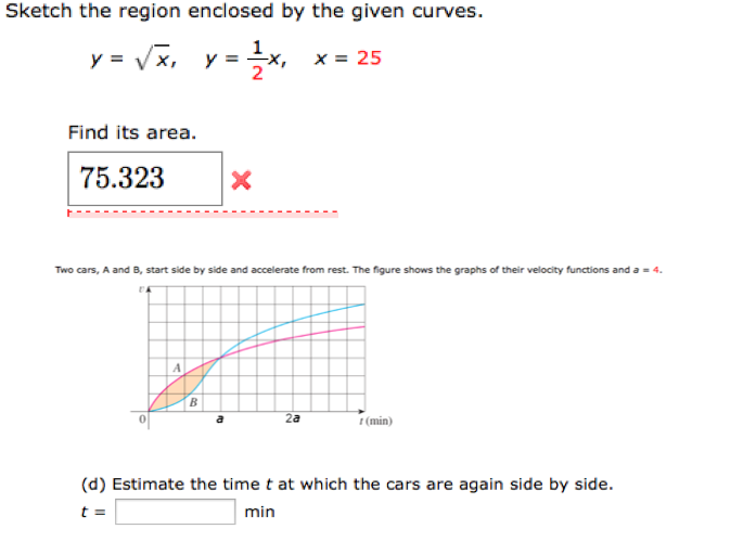 Solved Consider the following shaded region Find the area of | Chegg.com