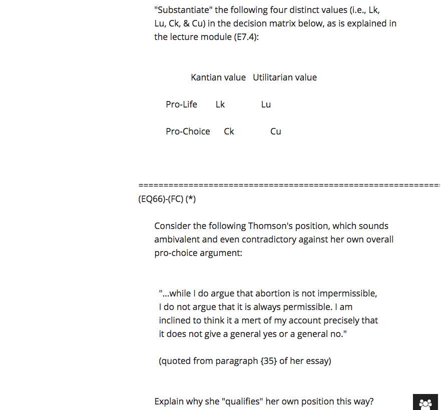 Substantiate" the following four distinct values | Chegg.com
