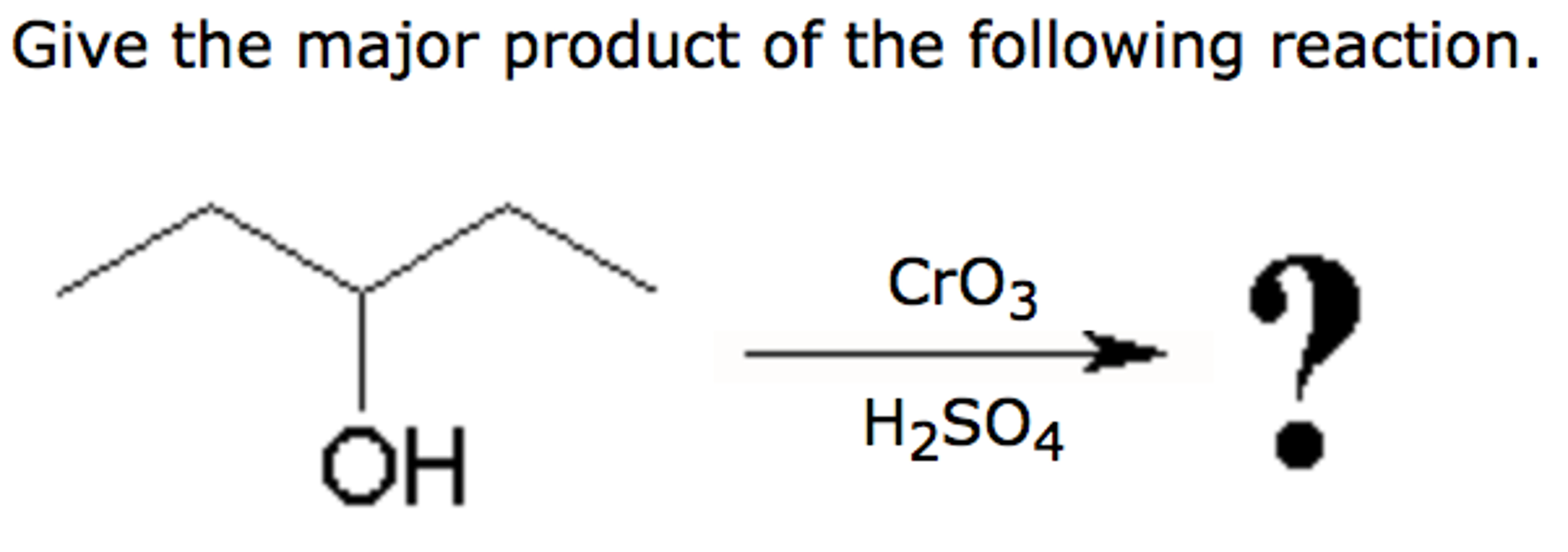 Solved Give the major product of the following reaction. | Chegg.com