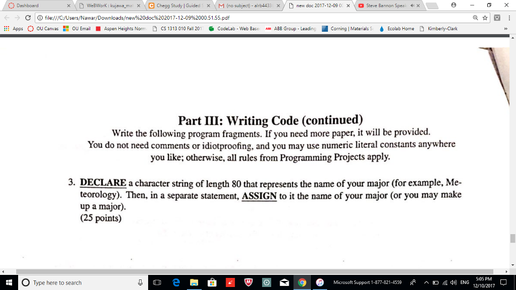 Solved ) Dashboard D WeBWorK : kujawa ma Chegg Study Guided | Chegg.com