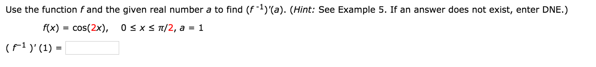 Solved Use the function f and the given real number a to | Chegg.com