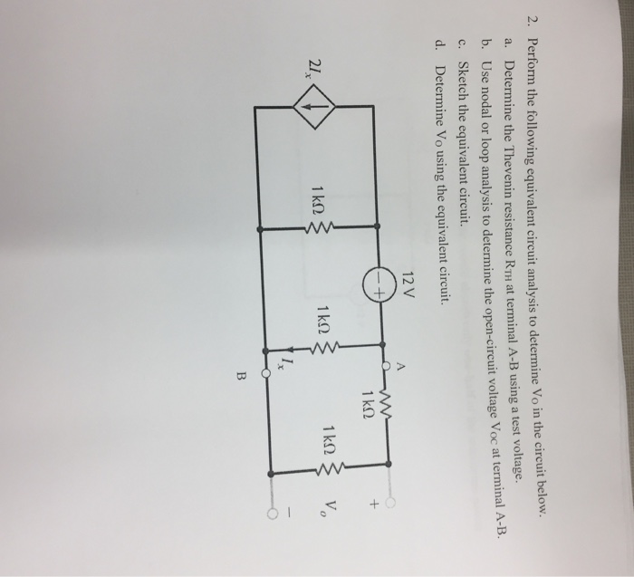Solved Perform the following equivalent circuit analysis to | Chegg.com Solved Perform the following equivalent circuit analysis to | Chegg.com