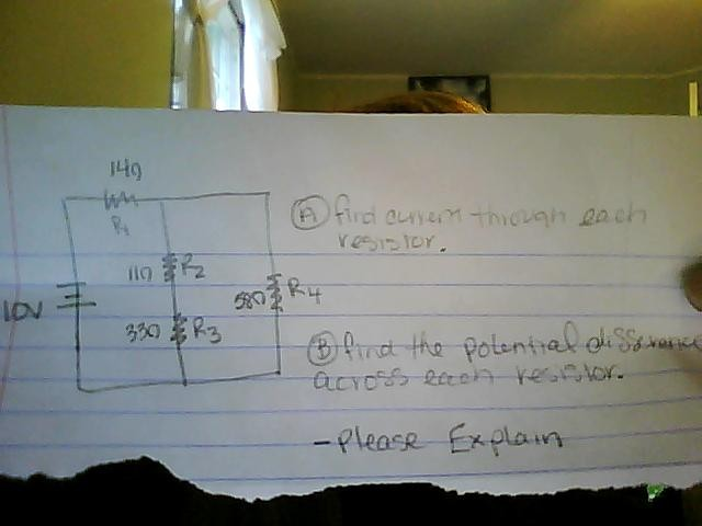 Solved Find Current Through Each Resistor Find The