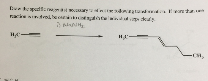 Solved Draw the specific reagent(s) necessary to effect the | Chegg.com