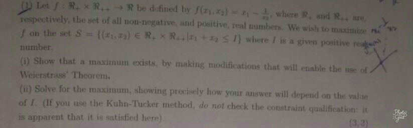 Solved Let f: R+ x R_+ times R_++ rightarrow R be defined by | Chegg.com