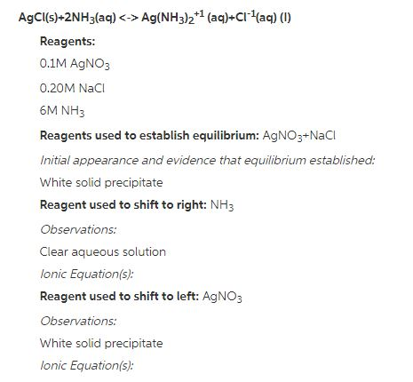 Solved AgCl(s) 2NH3(aq) Ag(N3)2(a) c1(aq) (U) Reagents: | Chegg.com