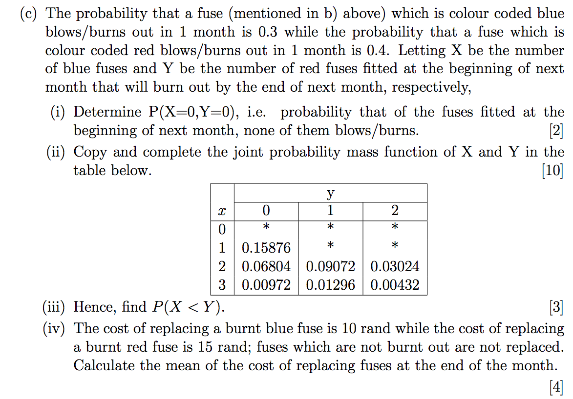 Solved Probability Mass Function The answer for ii) | Chegg.com