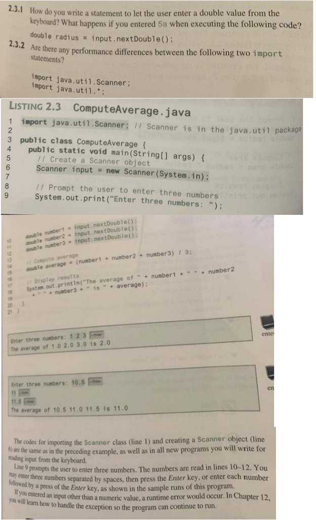 Solved 3.1 How do you write a statement to let the user | Chegg.com