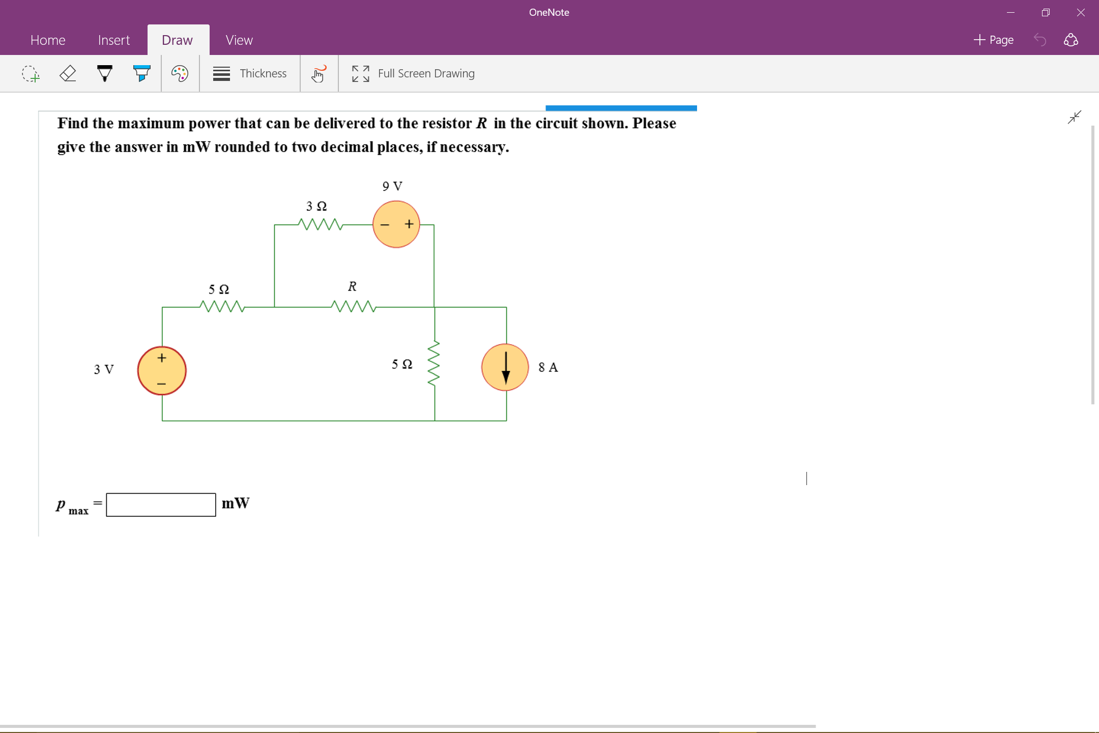 Solved Find the maximum power that can be delivered to the | Chegg.com