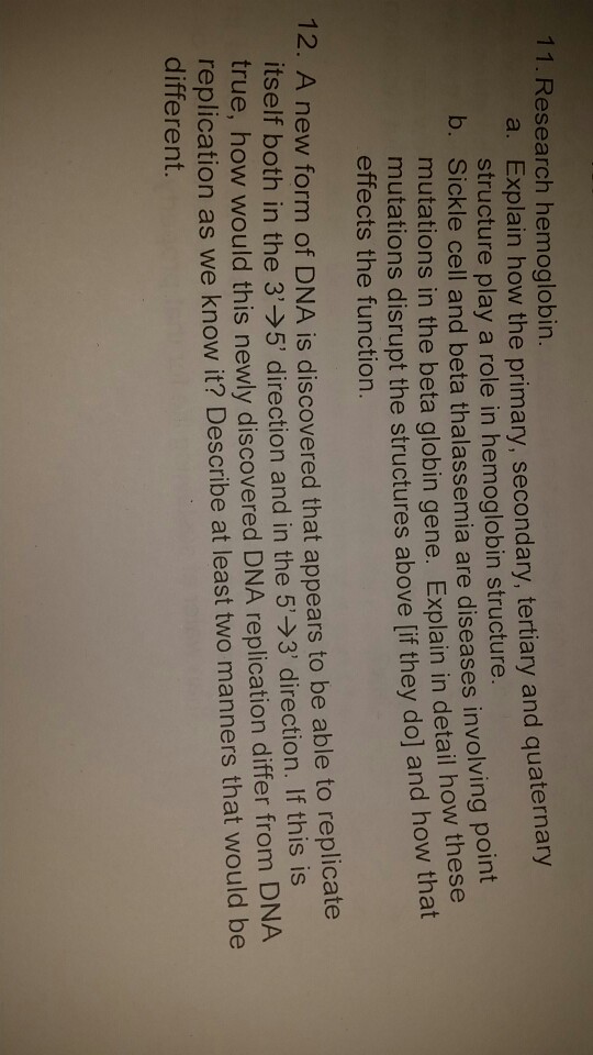 Solved Cellular and Molecular Biology | Chegg.com