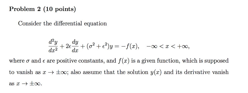 Consider the differential equation | Chegg.com