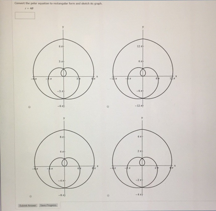 Solved Convert the polar equation to rectangular form and | Chegg.com Solved Convert the polar equation to rectangular form and | Chegg.com