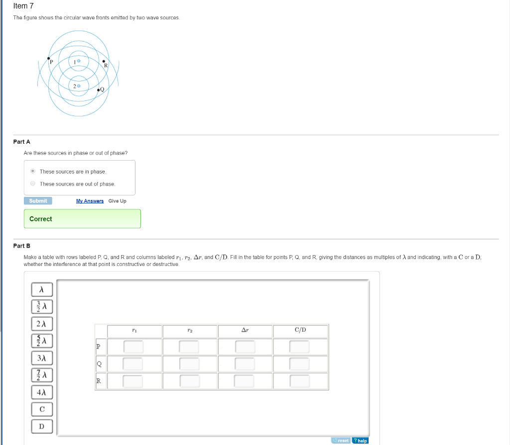 Solved The figure shows the circular wave fronts emitted by | Chegg.com