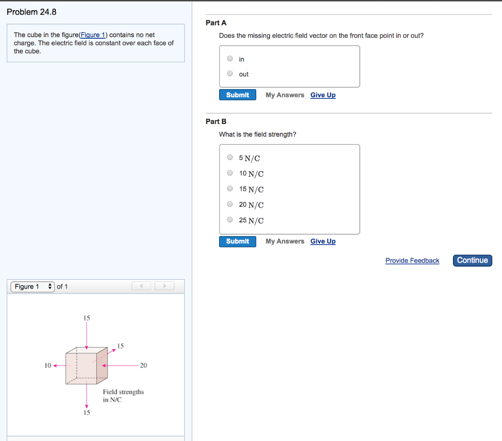 Solved Problem 24.8 Part A The cube in the figure(Figure 1) | Chegg.com