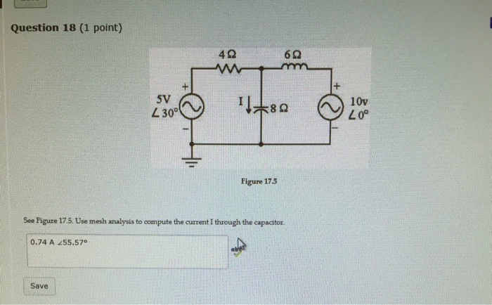 Solved Use mesh analysis to compute the current I though the | Chegg.com
