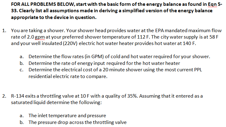 Solved FOR ALL PROBLEMS BELOW, start with the basic form of | Chegg.com
