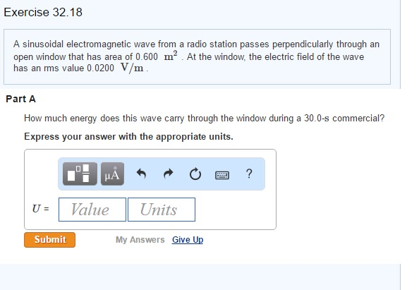 Solved A sinusoidal electromagnetic wave from a radio | Chegg.com