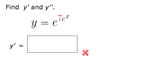 Solved Find y' and y". | Chegg.com
