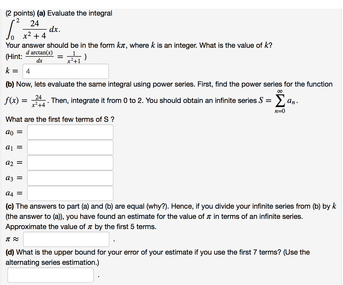 Solved Evaluate the integral Your answer should be in the | Chegg.com