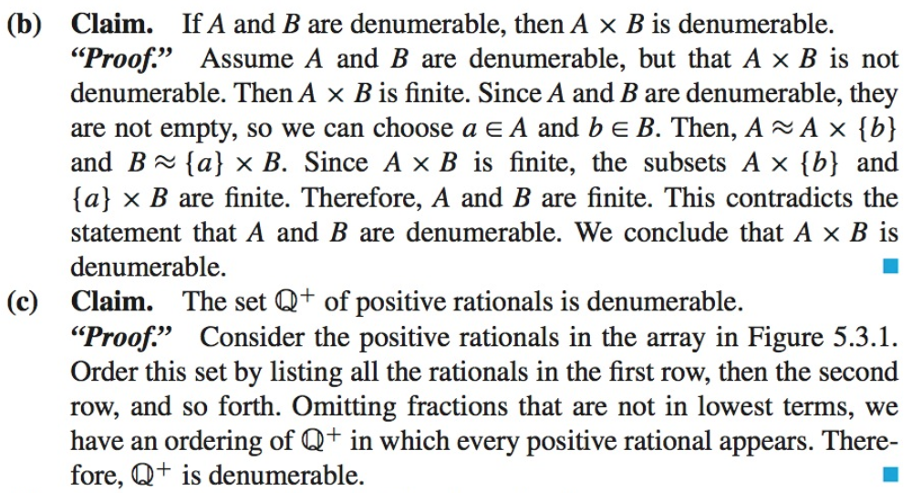 Solved (a) Claim. If A is denumerable, then A - {x) is | Chegg.com