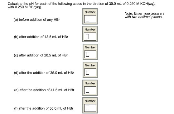 Solved Calculate the pH for each of the following cases in | Chegg.com