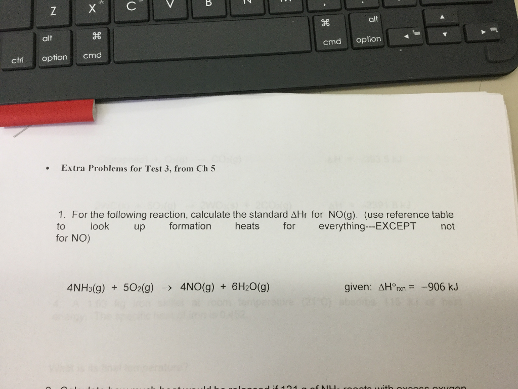 Solved For the following reaction, calculate the standard | Chegg.com