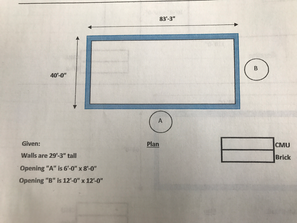 Solved Standard CMU Brick 7 5/8”x 15 5/8” Standard | Chegg.com