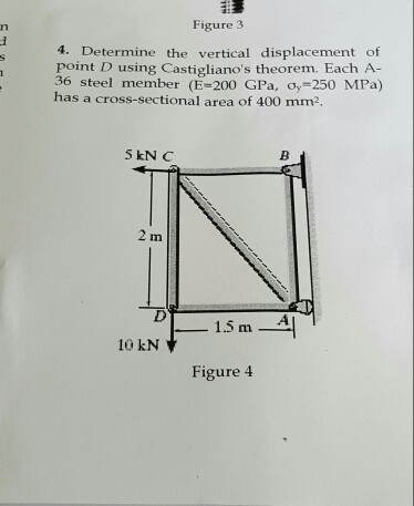 Solved Determine the vertical displacement of point D | Chegg.com