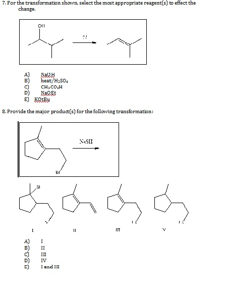 Solved 7. For the transformation shown, select the most | Chegg.com