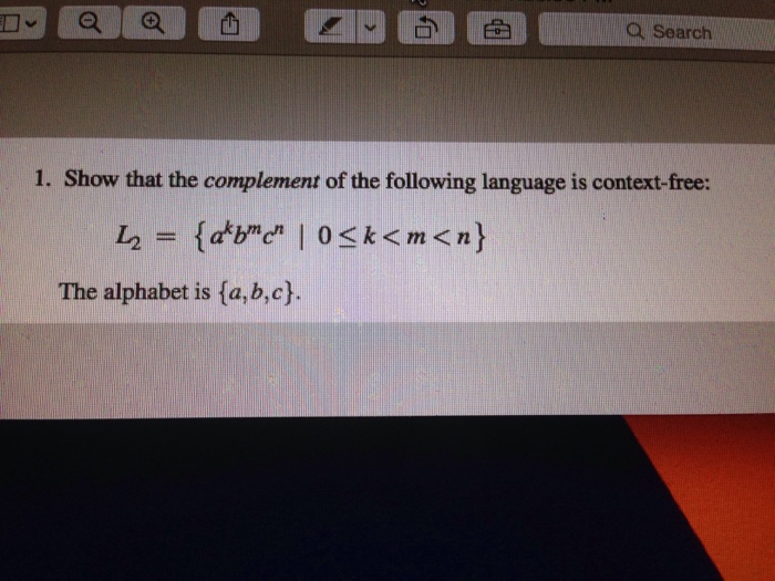 Solved Show that the complement of the following language is | Chegg.com