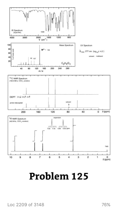 Solved Draw the organic structure represented by the | Chegg.com