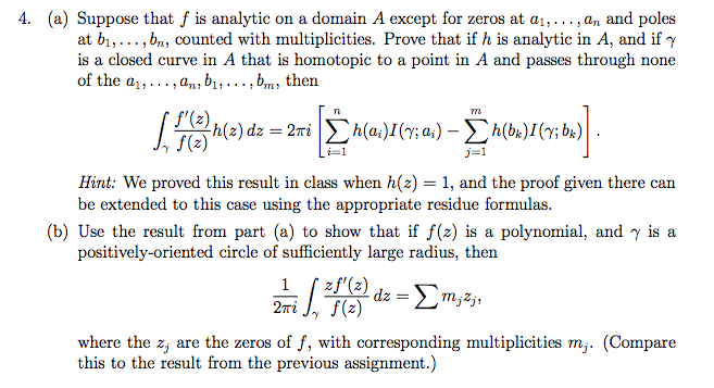 Suppose that f is analytic on a domain A except for | Chegg.com
