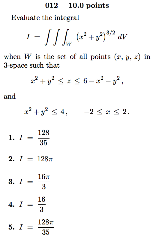 Solved Evaluate the integral I = integral integral | Chegg.com