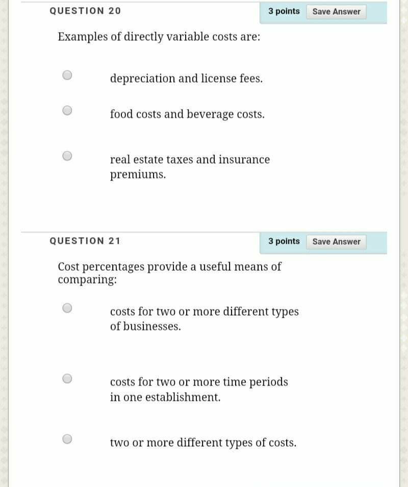 Solved QUESTION 1 3 points Save Answer When ordering | Chegg.com