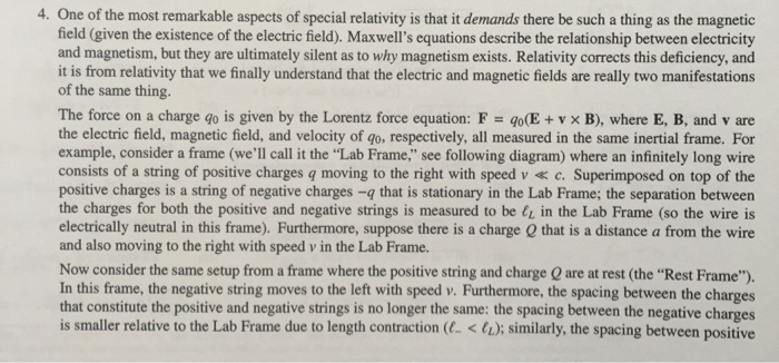 4. One of the most remarkable aspects of special | Chegg.com