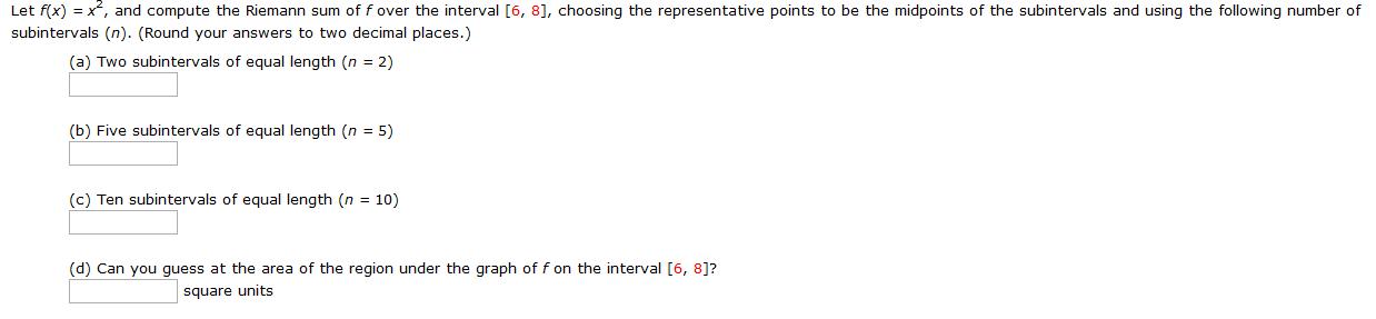 Find an approximation of the area of the region R | Chegg.com