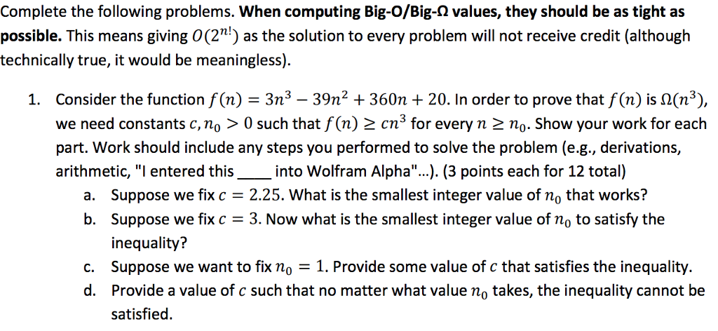 Solved Complete the following problems. When computing | Chegg.com