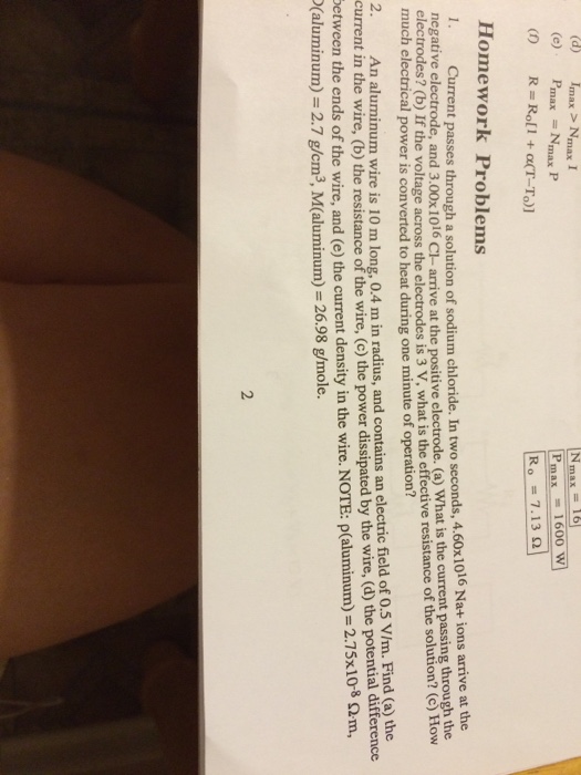 Solved Current passes through a solution of sodium chloride. | Chegg.com