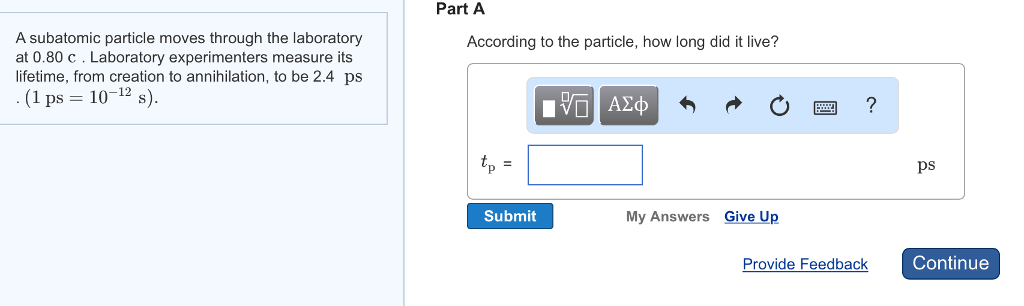 Solved A subatomic particle moves through the laboratory at | Chegg.com